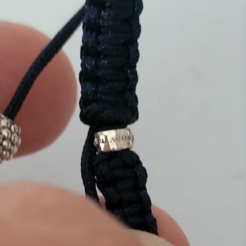 LAGOS | Jewelry | Lagos Navy Blue Macrame Caviar Sterling Silver Beads ...